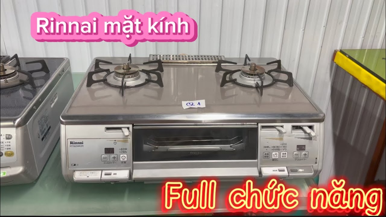 Tìm mua bếp ga nhật bãi Rinnai mặt kính full chức năng,3 chiếc kính Vip ...