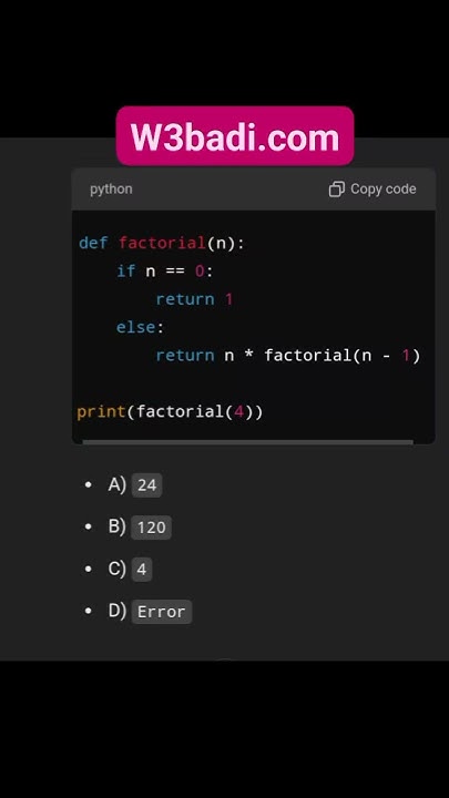 Python Quiz Recursive Functionspythonfunctions Recursion Advancedpython Programmingquiz