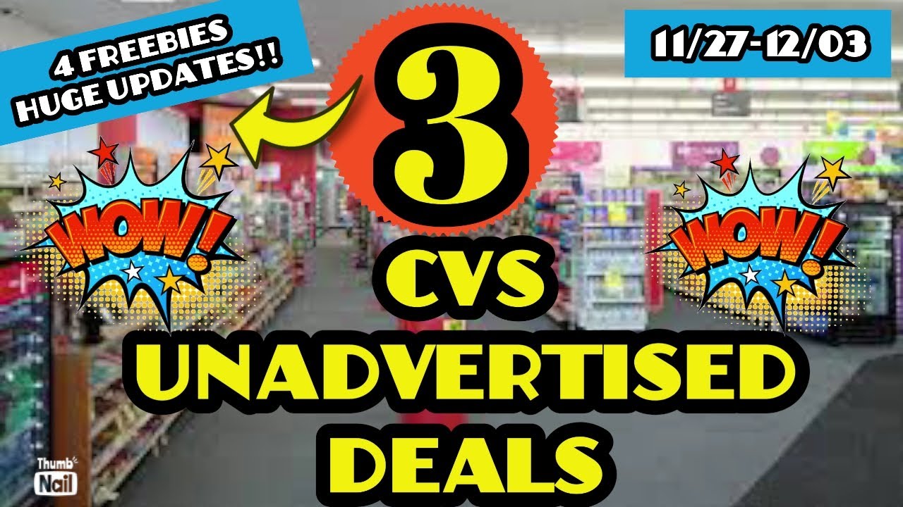 CVS 3 Unadvertised Deals 11/27-12/03 🔥Free Adidas Fragrance🔥Laundry ...