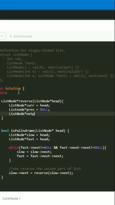 LeetCode Challenge | 234. Palindromic Linked List | #coding #shorts # ...