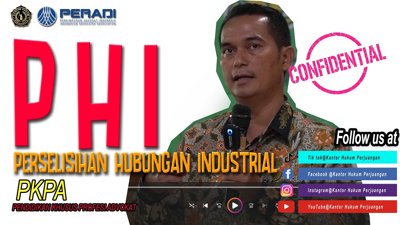 IBRAHIM SH MH PERSELISIHAN HUBUNGAN INDUSTRIAL - YouTube