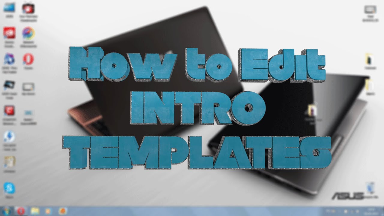 How to edit Intro templates (C4D&AE) - Tutorial - YouTube