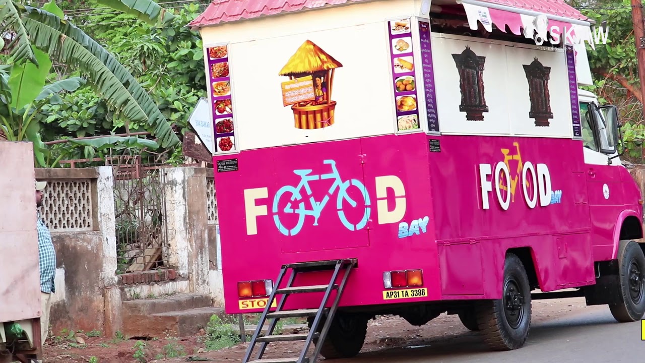 FOOD BAY - Food Truck on TATA 407 - Fabricated By SKAW Designs - YouTube