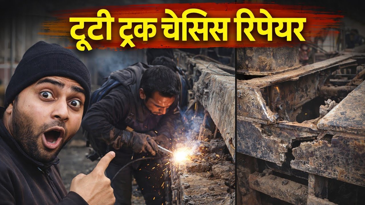 Haw To Repeir a Broken Tata Chassis | Truck Chassis Repeir | Truck ...