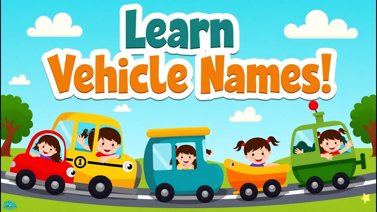 Learn Vehicles Name for Kids | Vehicles Name in English | Nursery ...