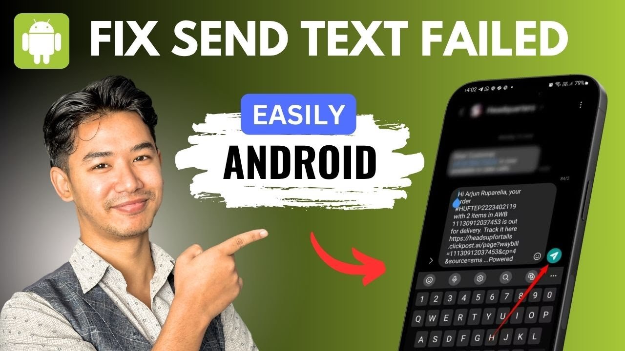 Failed To Send Text Message In Android - YouTube