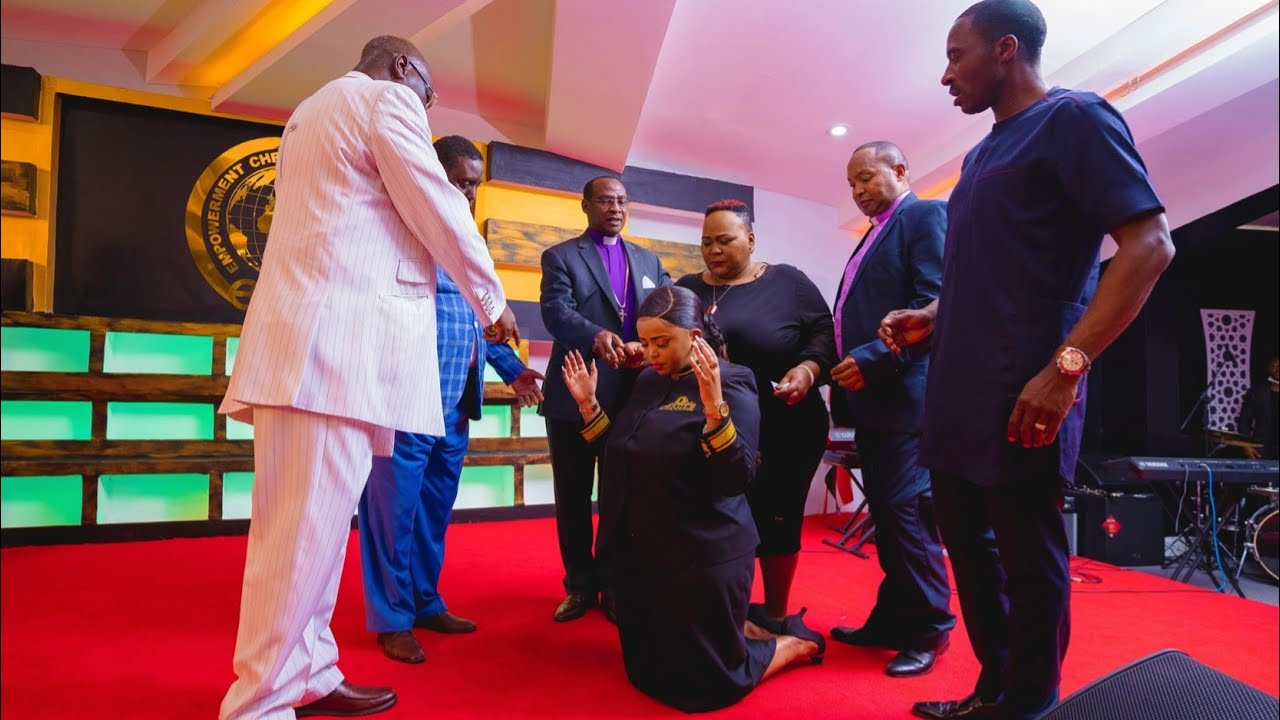 Archbishop Arthur Kitonga Anoints Rev Natasha during ECC Nairobi Church ...