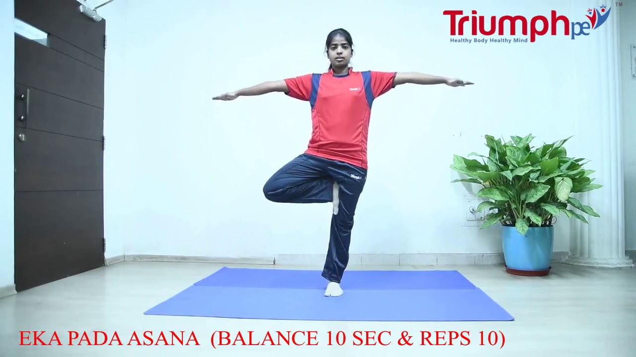 Eka pada asana - YouTube