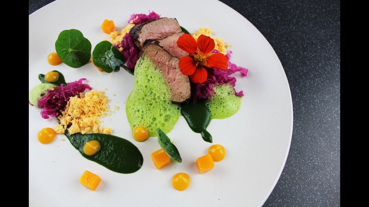 Plating Food #59 | Pork, Pumpkin, Rosemary, Chorizo, Sauerkraut | - YouTube