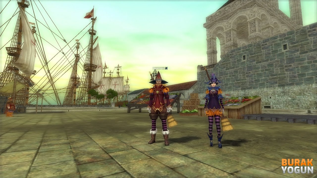 Silkroad Online - Wizard's & Witch's Costume Dress Set - YouTube