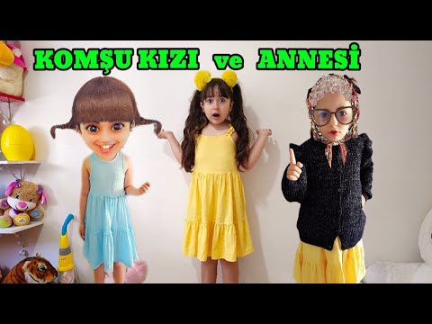 ESMA VE KOMŞU KIZI PELİNSU GİZLİCE DONDURMA YEDİ ANNESİ GELDİماما جابت بيبي - جنى مقداد | طيور الجنة