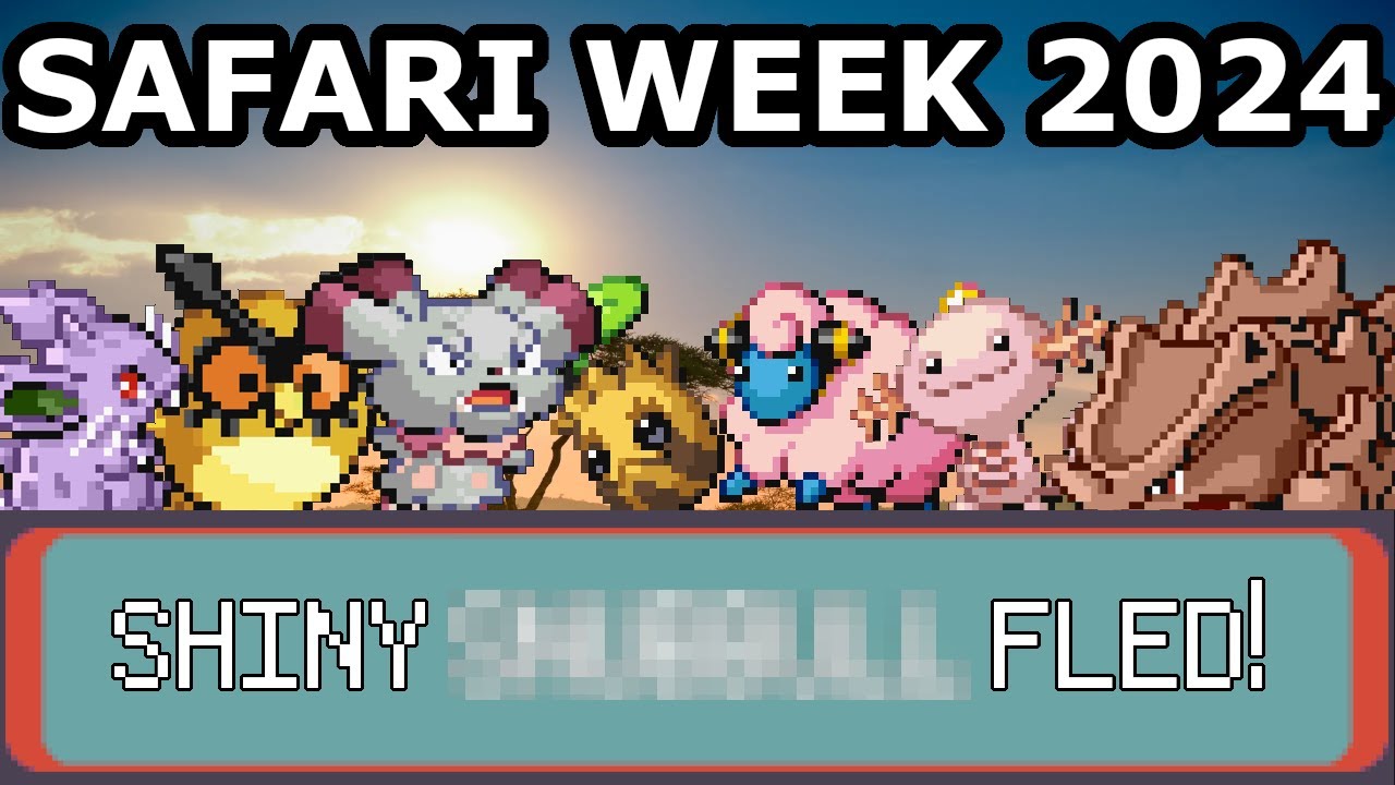 [LIVE] 7 Shiny Pokemon for Safari Week 2024! - YouTube