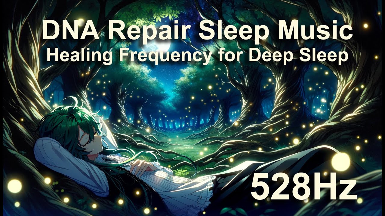 528Hz DNA Repair Sleep Music - Healing Frequency for Deep Sleep - YouTube