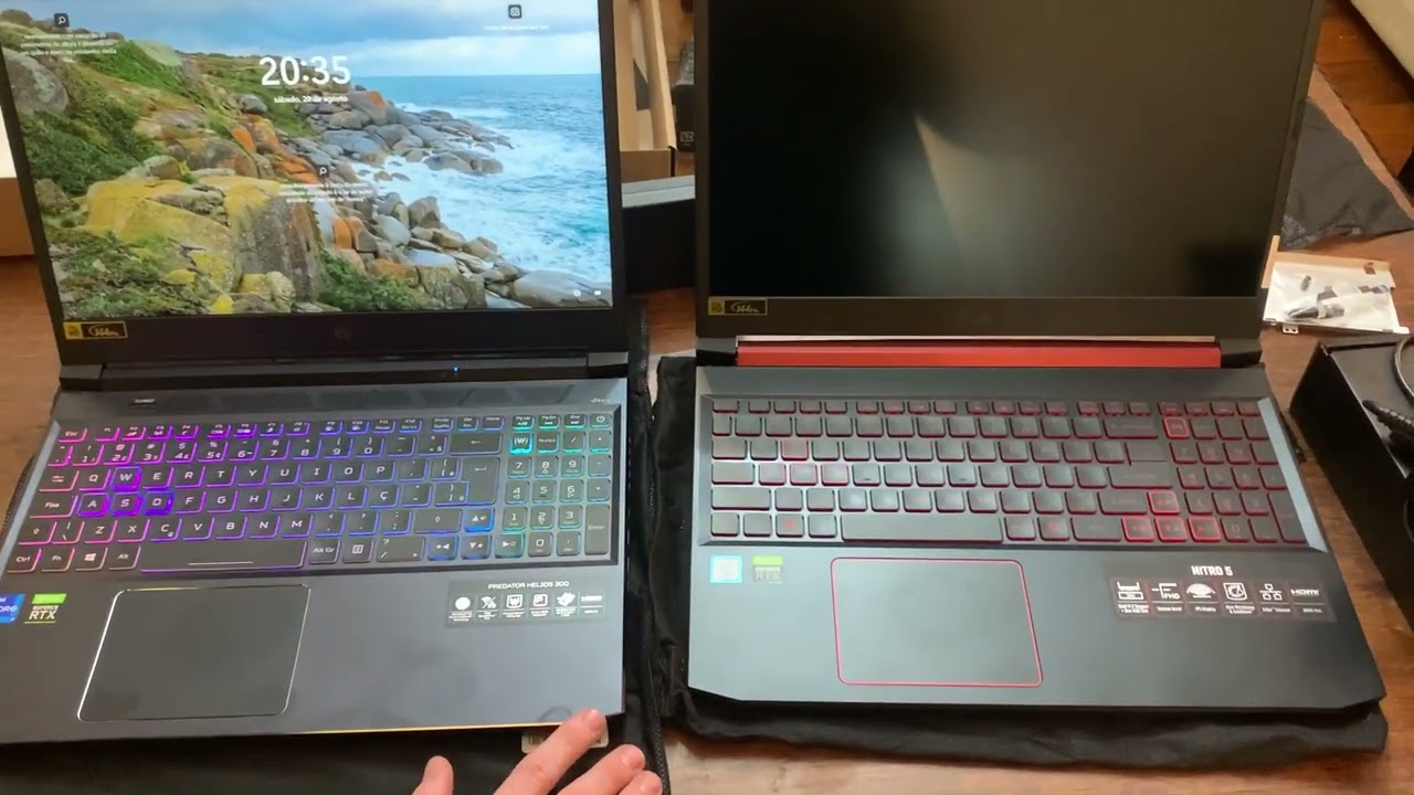 Comparando Notebooks - Acer Nitro 5 vs Acer Predator Helios !! - YouTube