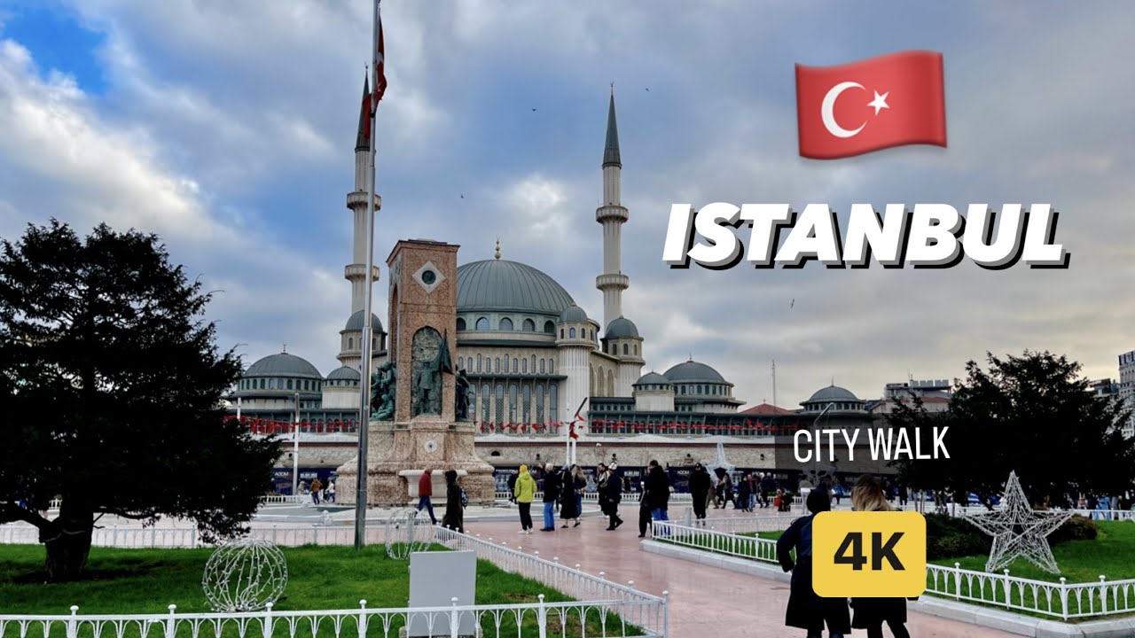 ISTANBUL, OLD CITY WALK, ISTIKLAL, EMINÖNÜ, TURKEY. 4K, UHD, 60 FPS ...