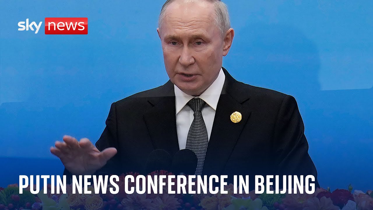 Putin delivers news conference in Beijing - YouTube