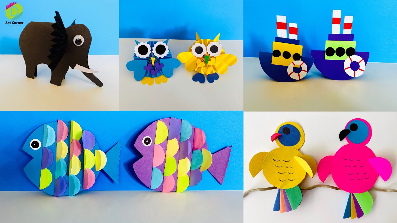 5 Cute Paper Craft | Easy Paper Craft ideas | Quick Craft | DIY | Cool ...