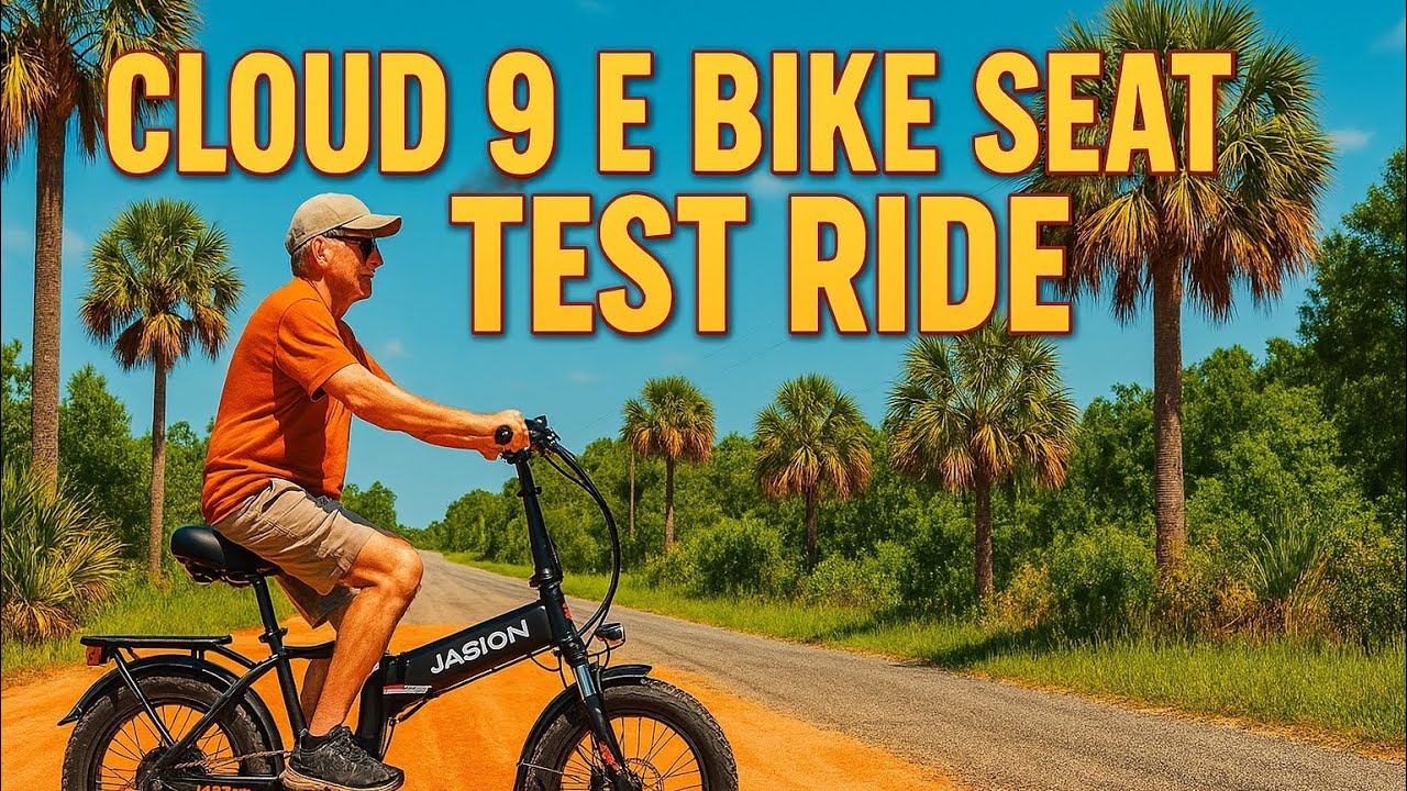 Cloud 9 Seat Test Ride on Paved & Sandy Trails 🚴‍♂️👍😎 - YouTube