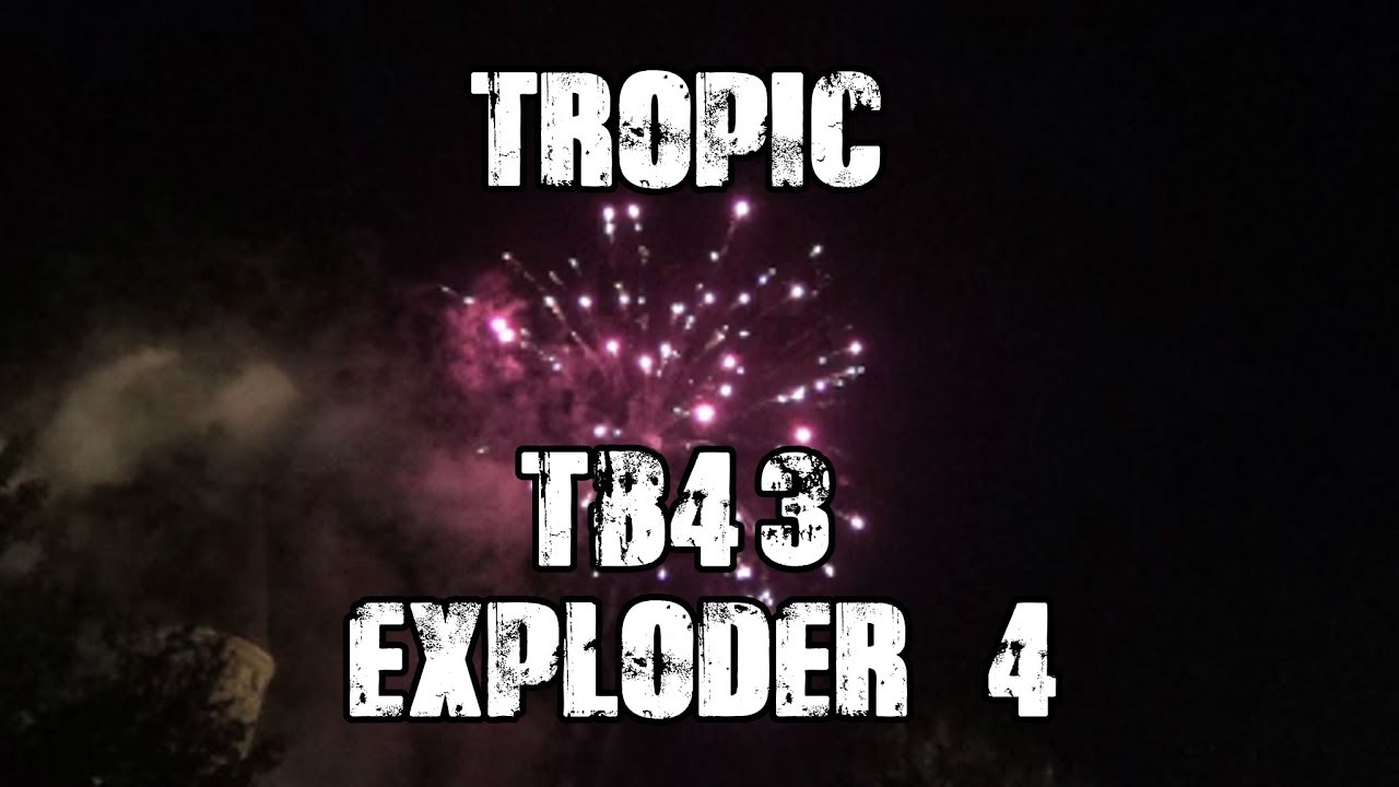 Batteriefeuerwerk / TB43 / Exploder 4 / Tropic / F3 - YouTube