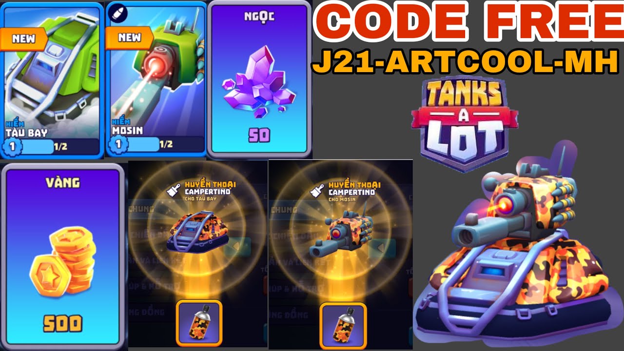 Tank A Lot | Code Free Cực Xịn Toàn Sever Cho Người Mới Chơi Game Tank ...