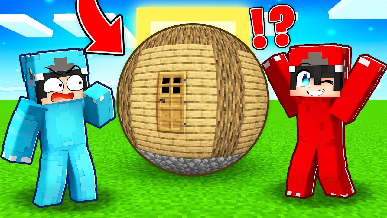 Omz and Roxy FOUND The AMAZING SPHERE HOUSE in Minecraft! - Parody ...