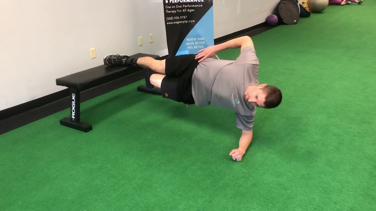 Adductor Side Plank (long lever) - YouTube