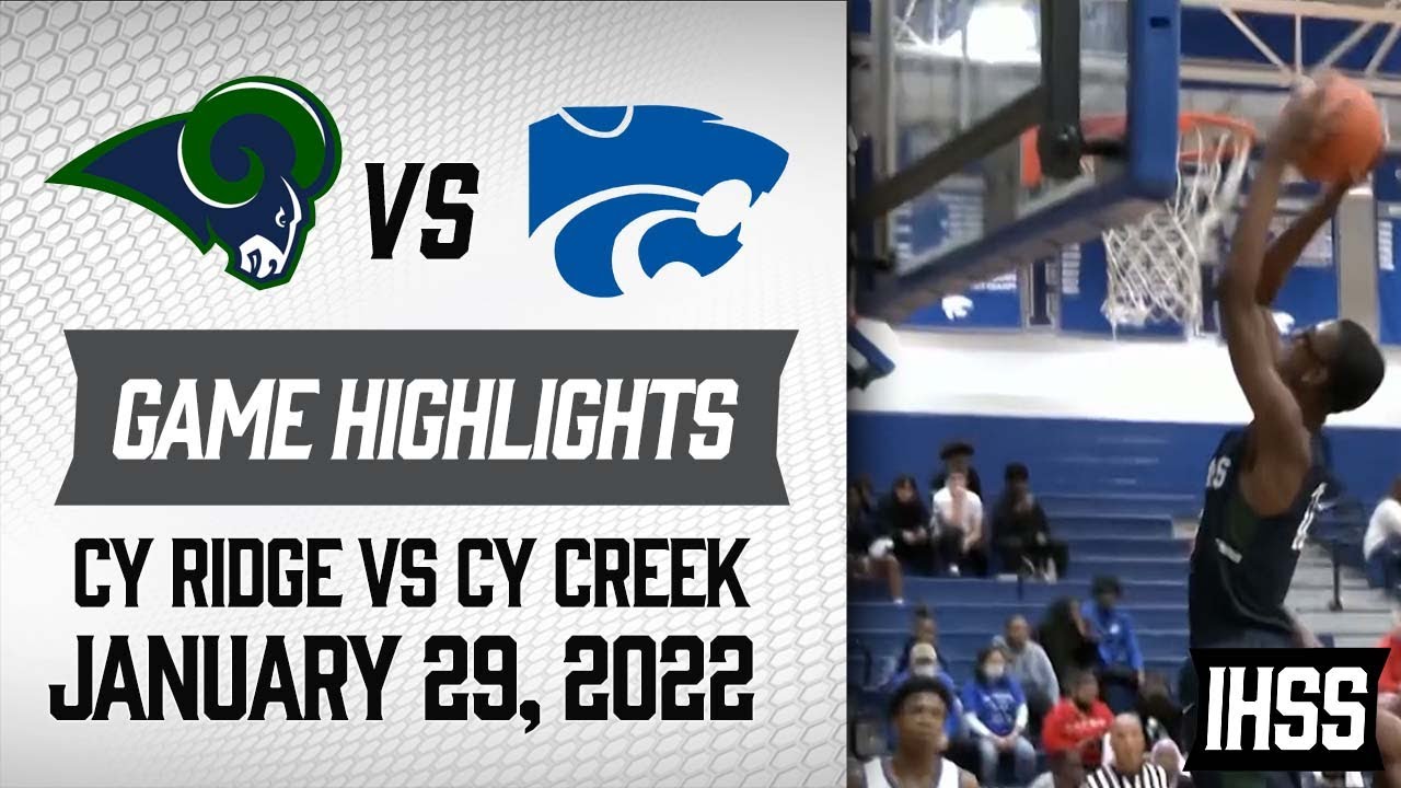 Cy Ridge at Cy Creek - Boys 2022 Basketball Highlights - YouTube