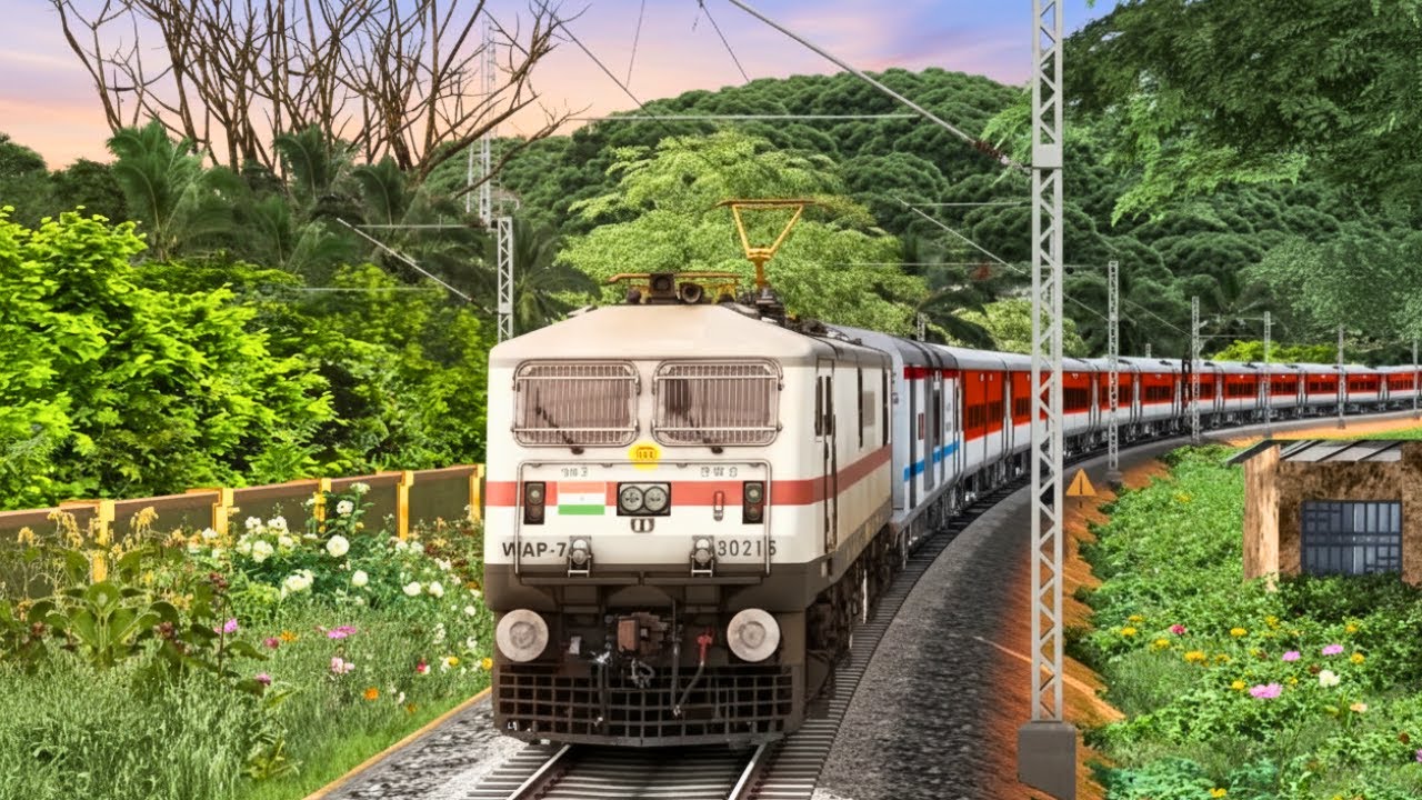 Indian Railways: Scenic WAP-7 Train Journey Through the Western Ghats ...