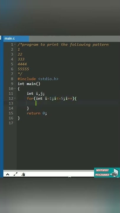 Program to print pattern#c#cprogram #cshorts #cprogramming #pattern #patternprograms - YouTube