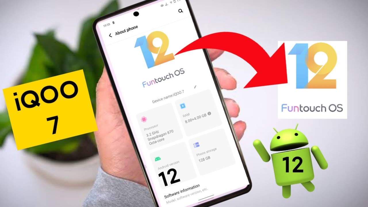 iQOO 7 FunTouch Ui 12 & Android 12 Update is Rolling out for users 💪🏻💪🏻 ...