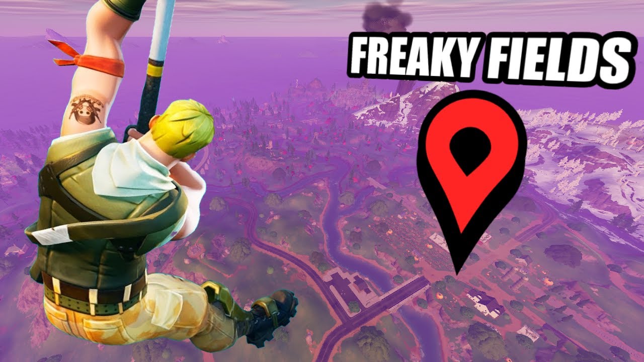 Fortnite, But I Can ONLY Land At FREAKY FIELDS! - YouTube