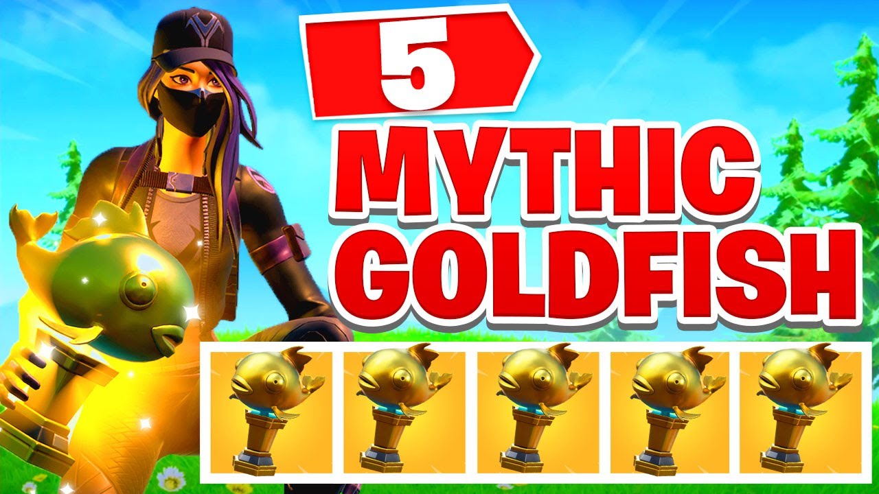 5 *MYTHIC GOLDFISH* in Fortnite! - YouTube
