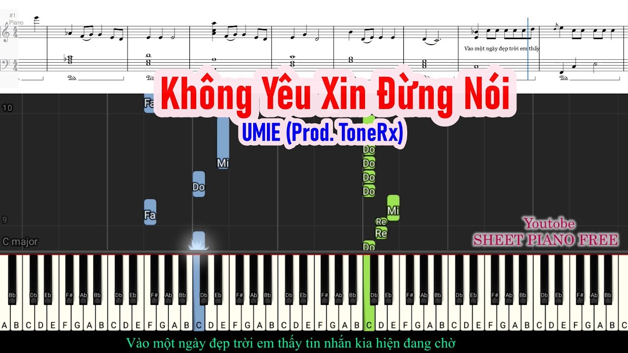 Không Yêu Xin Đừng Nói - UMIE | Sheet Free - YouTube
