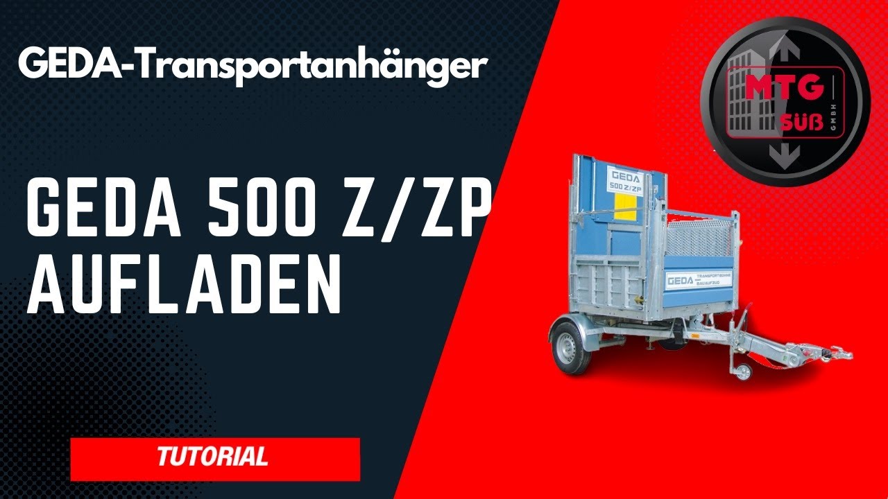 Wie man einen GEDA-Transportanhänger richtig benutzt Tutorial - YouTube