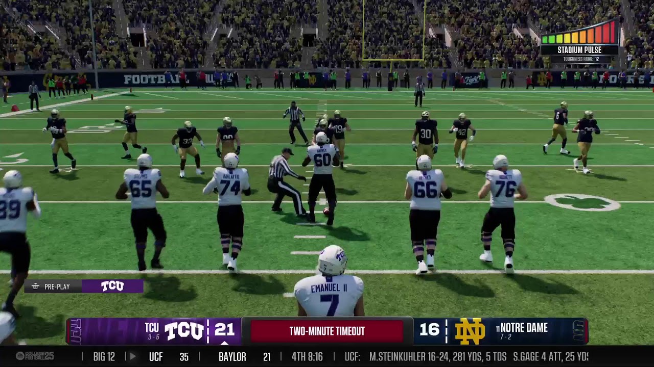 NCAA 25 TCU v. #11 NOTRE DAME - YouTube