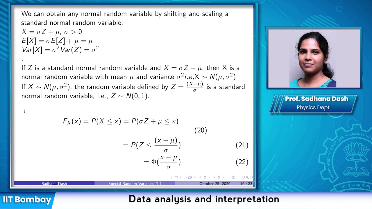Special Random Variables-III - YouTube
