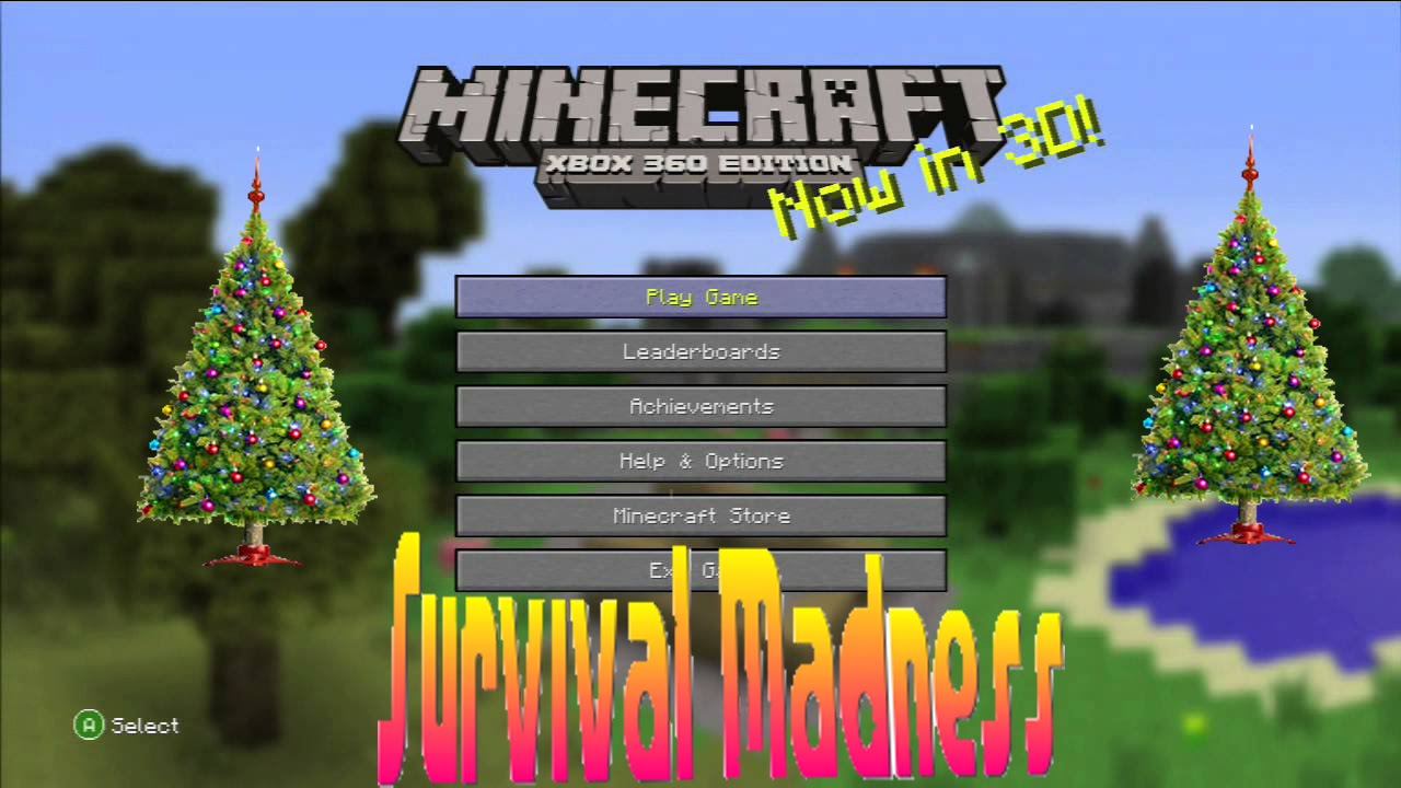 Minecraft xbox360 Golem Survival #10: Christmas tree - YouTube