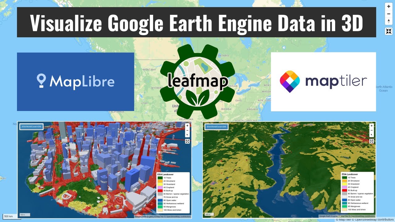 MapLibre Tutorial 08: Visualize Google Earth Engine Data in 3D - YouTube