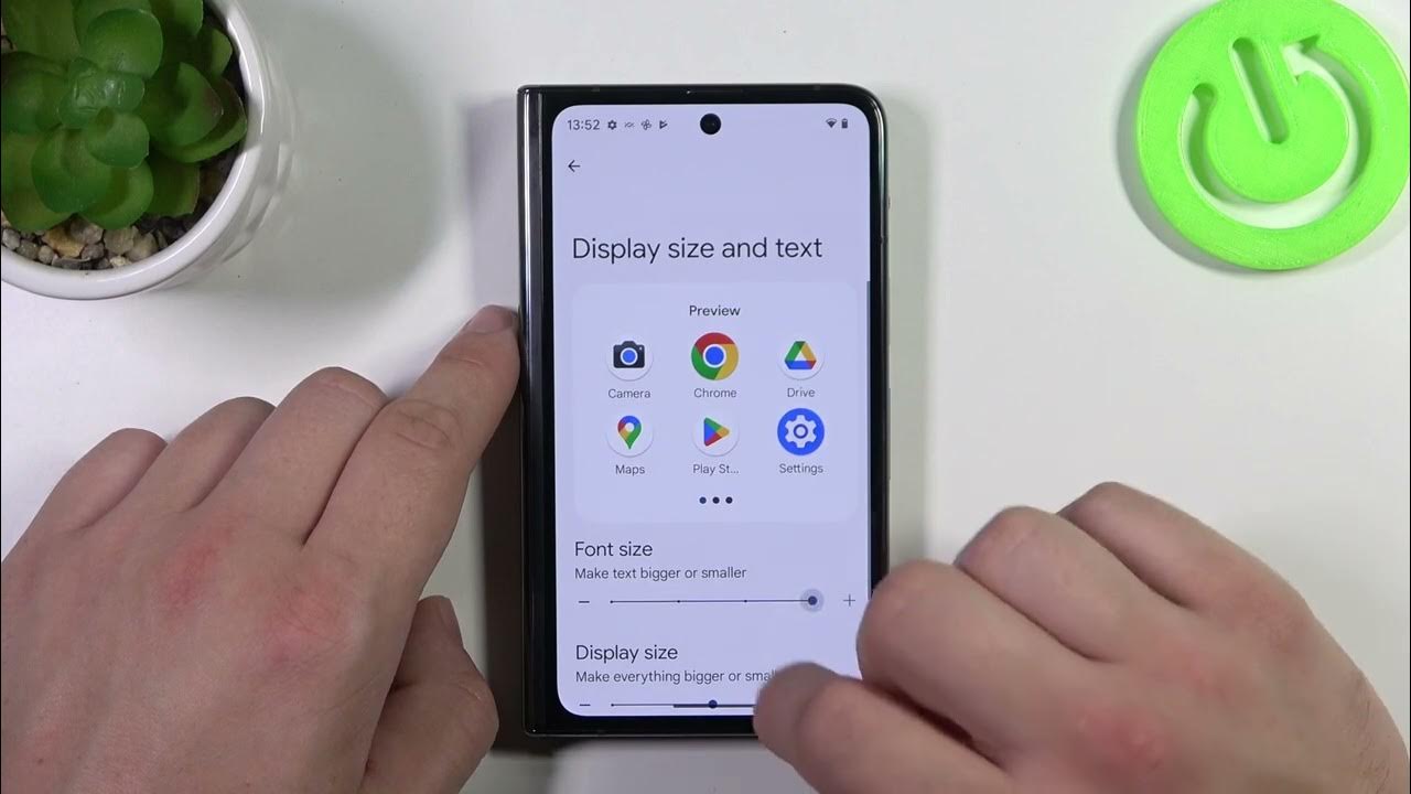 How to Find and Manage Display Settings in GOOGLE Pixel Fold – Customize Display - YouTube