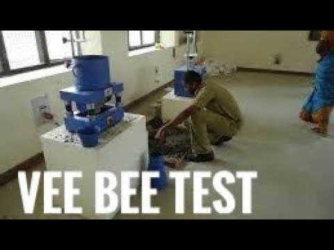 Vee Bee Test of Workability of Concrete हिंदी मे - YouTube