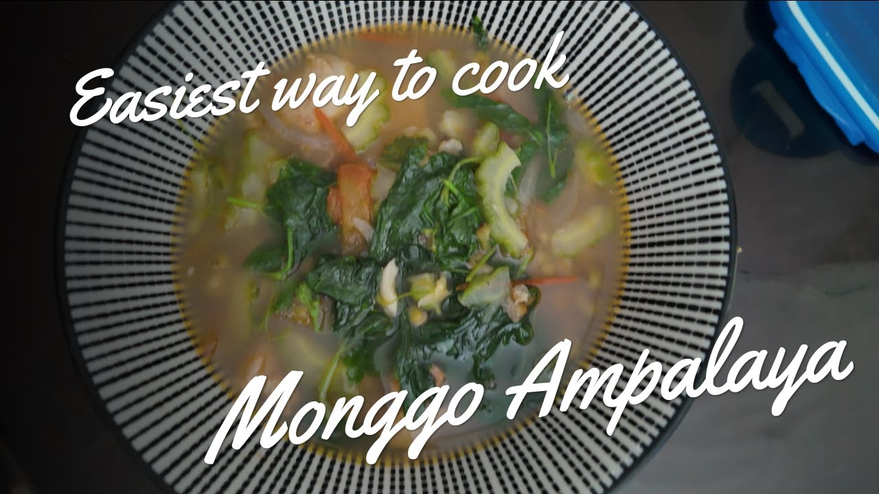 Quick and Easy way to cook Monggo Ampalaya - YouTube