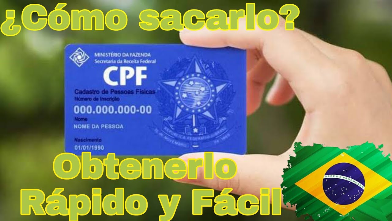 Obtener Tu CPF R pido Y F cil TUTORIAL Como Sacar El Cpf En Brasil