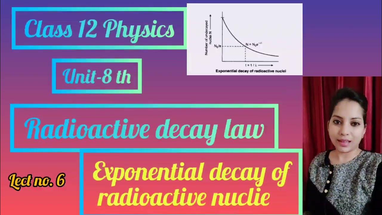 12 Physics | Exponential decay of radioactive nuclei #exponential_decay ...