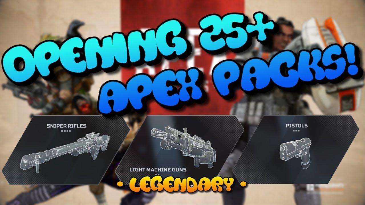Opening 25+ Apex Packs! (LEGENDARY SKINS!) - Apex Legends Battle Royale ...