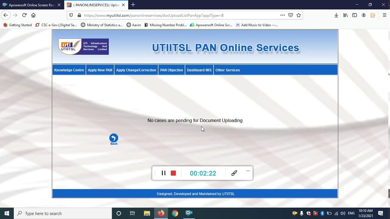UTIITSL PAN Documents Upload Problem Solved in Tamil - YouTube