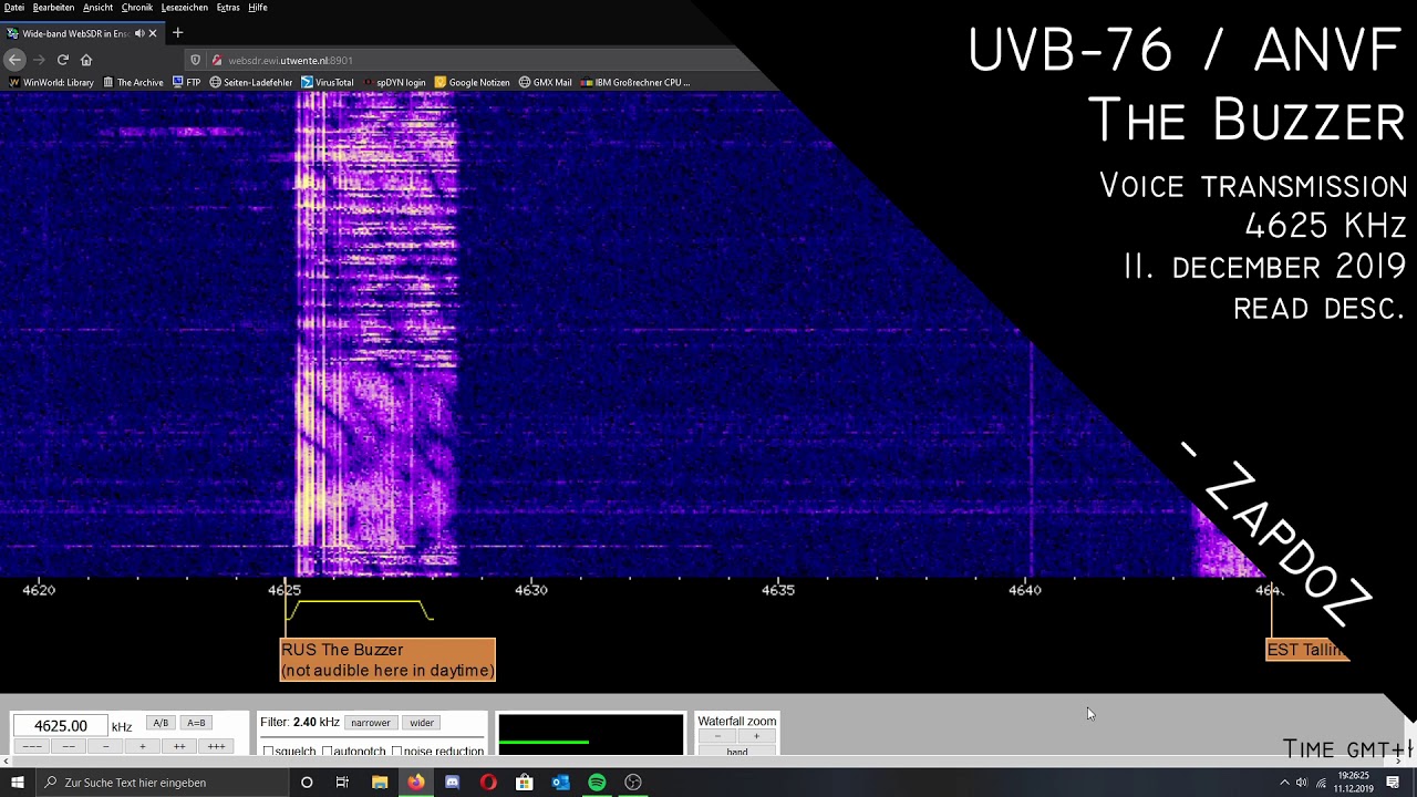 [UVB-76, The Buzzer] Voice from 11. december 2019, ca. 18:25 UTC - YouTube