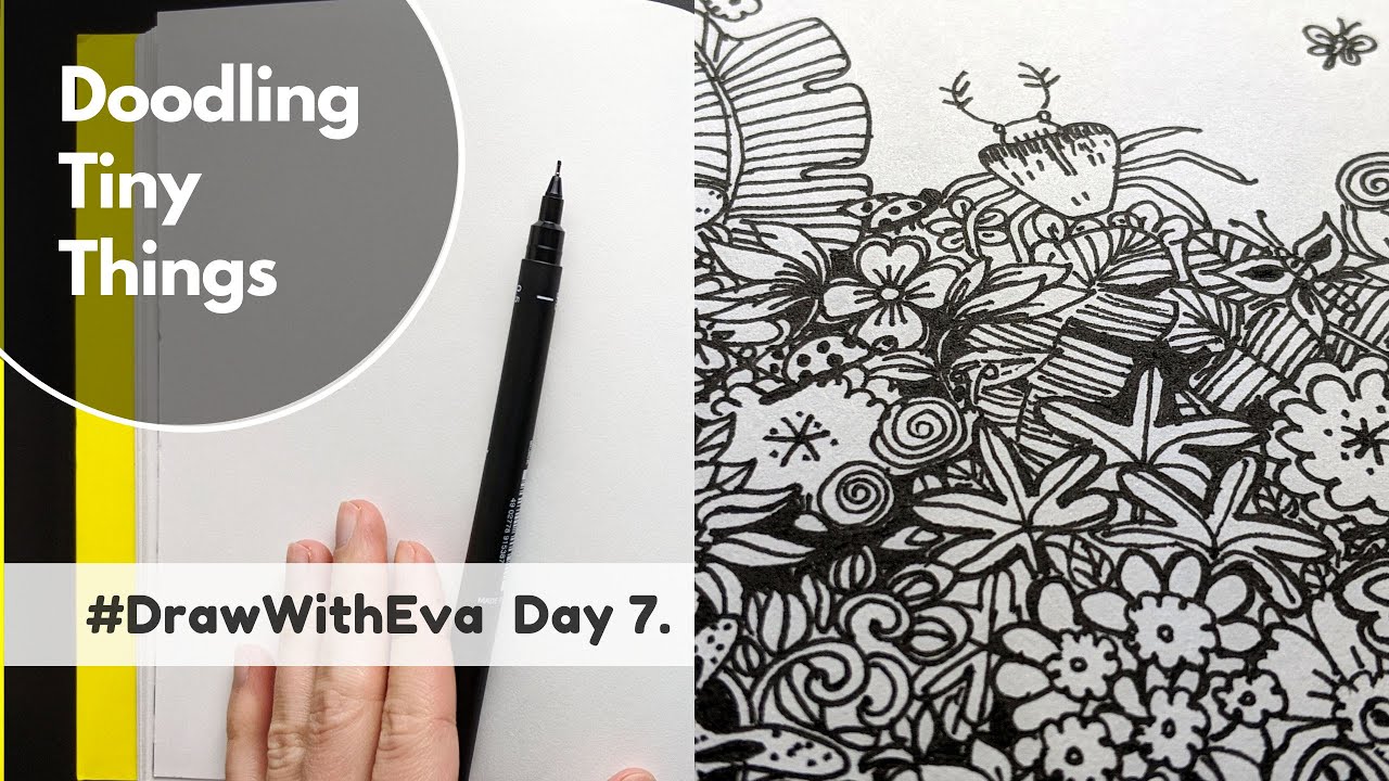 Doodling Tiny Things | Draw with Eva - Day 7 - YouTube