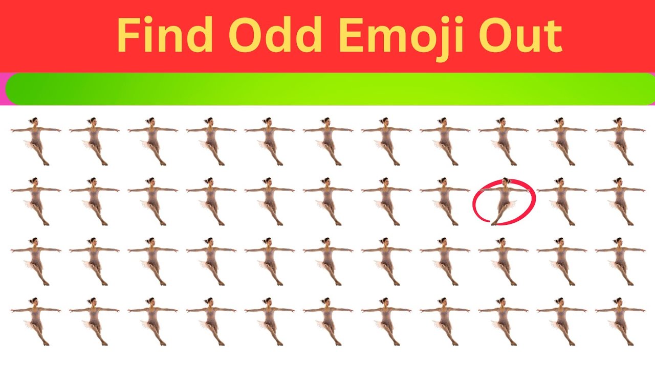 🔍 Find the Different Emoji 🤔 | Difficult Puzzle | The Odd Emoji ...
