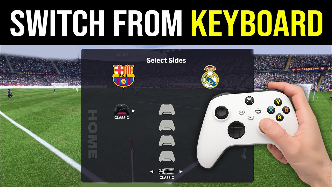 EA FC 26: How to Switch from Keyboard to Controller (EASY) - YouTube