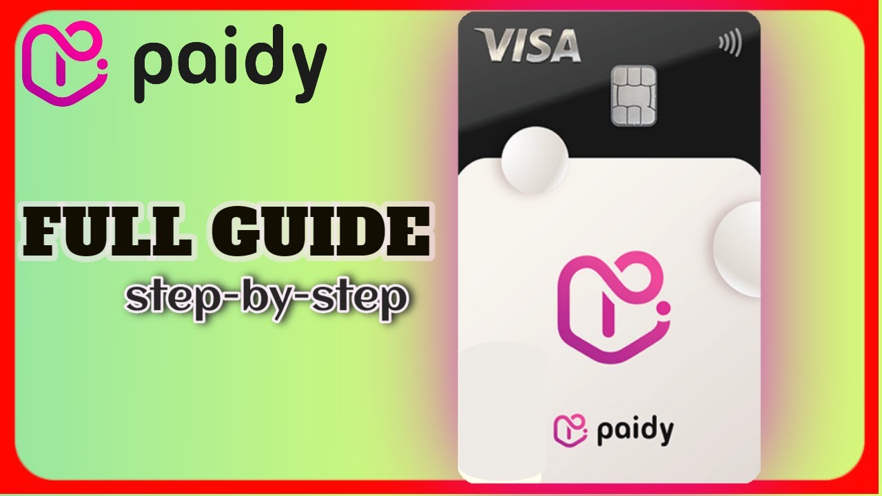 How to apply real paidy visa card .Full guide(STEP-BY-STEP) - YouTube